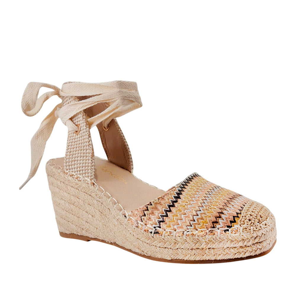 Cuña Elena para mujer color beige - Par2 El Salvador – Zapatos El Salvador